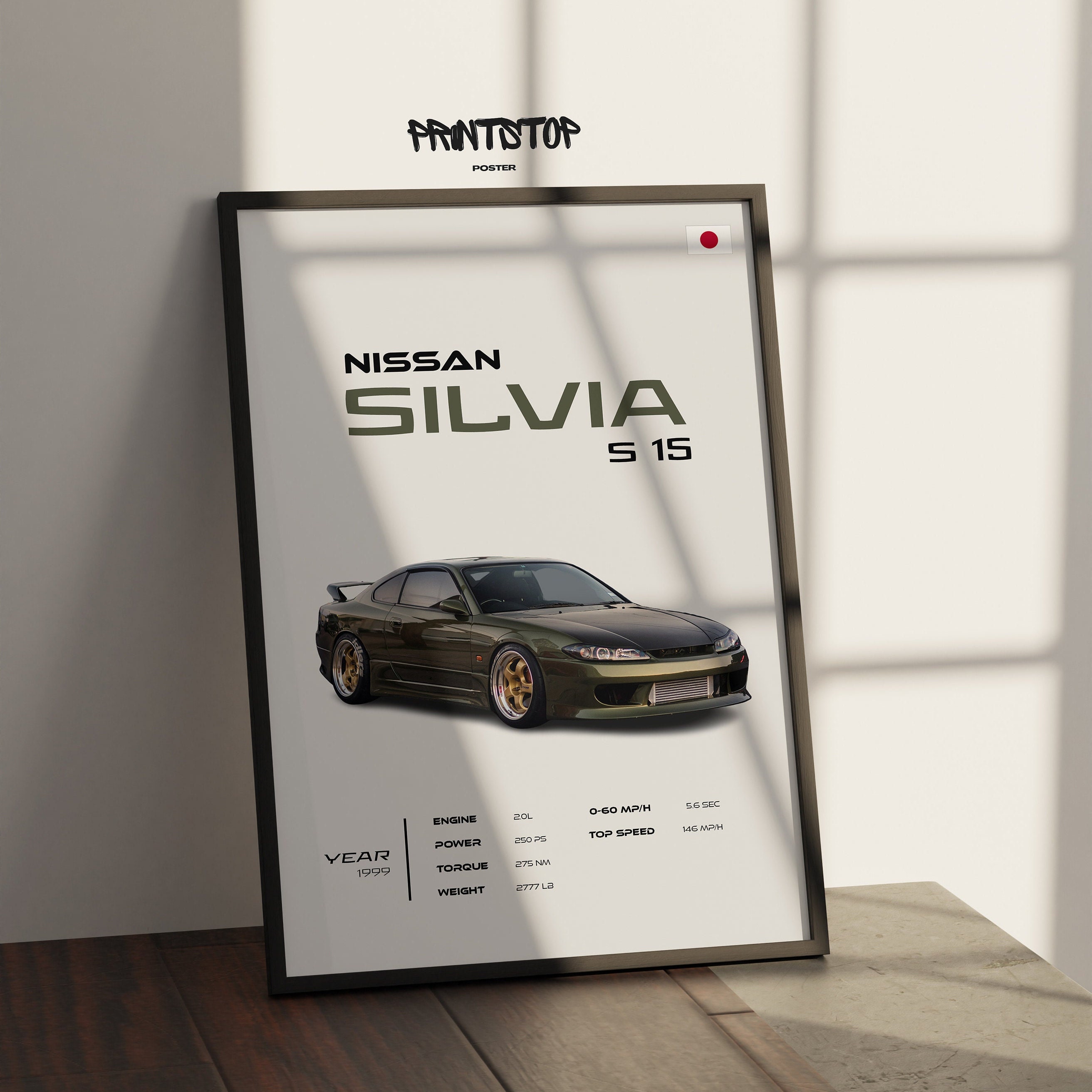 Nissan Silvia S15 Poster: JDM Car Print, Garage Wall Art - Etsy