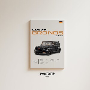 Mansory Gronos Evo S Poster: Luxury SUV Car Print - Etsy