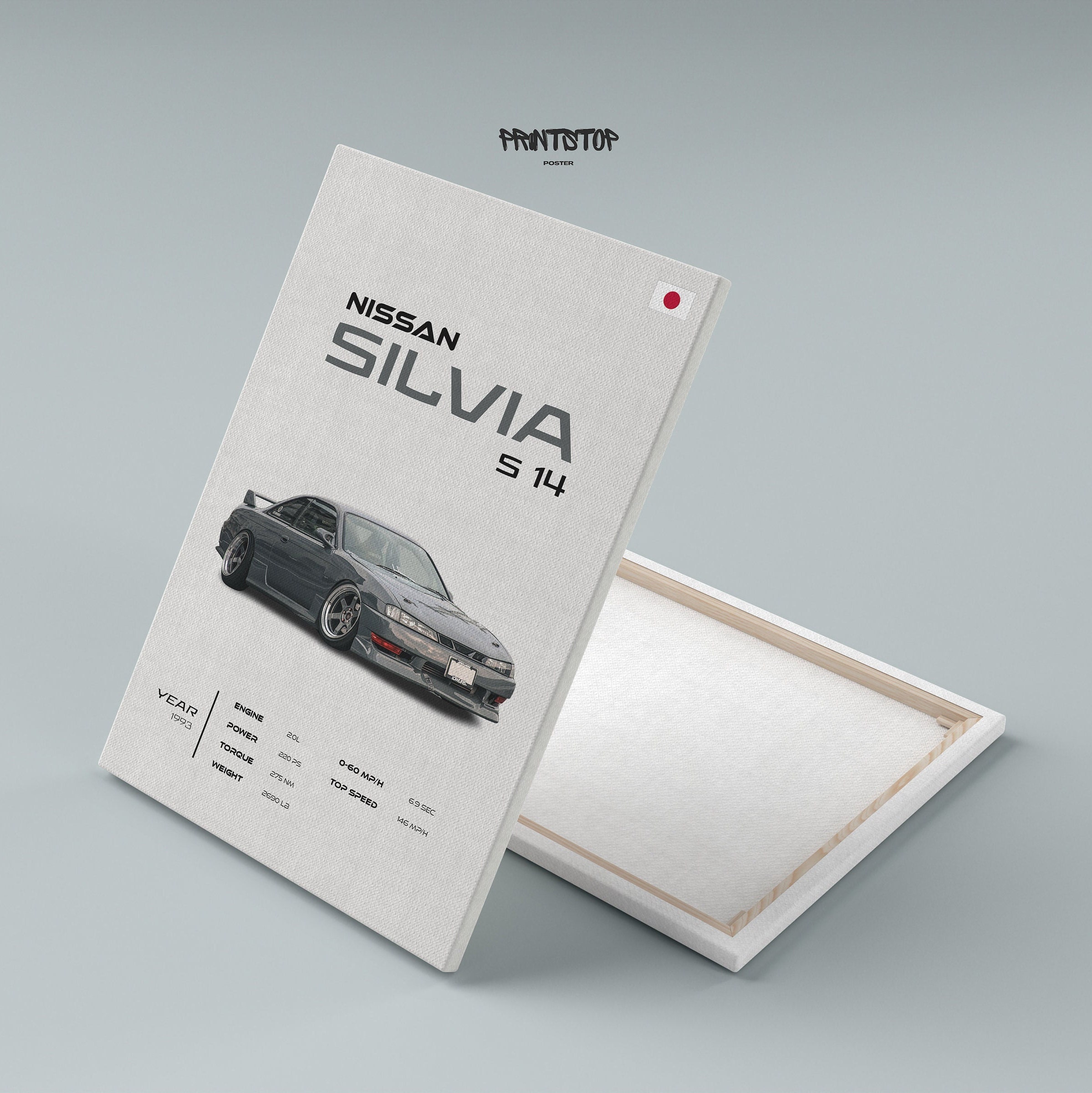 Nissan Silvia S14 Poster: 1993 Classic Car Wall Art - Etsy