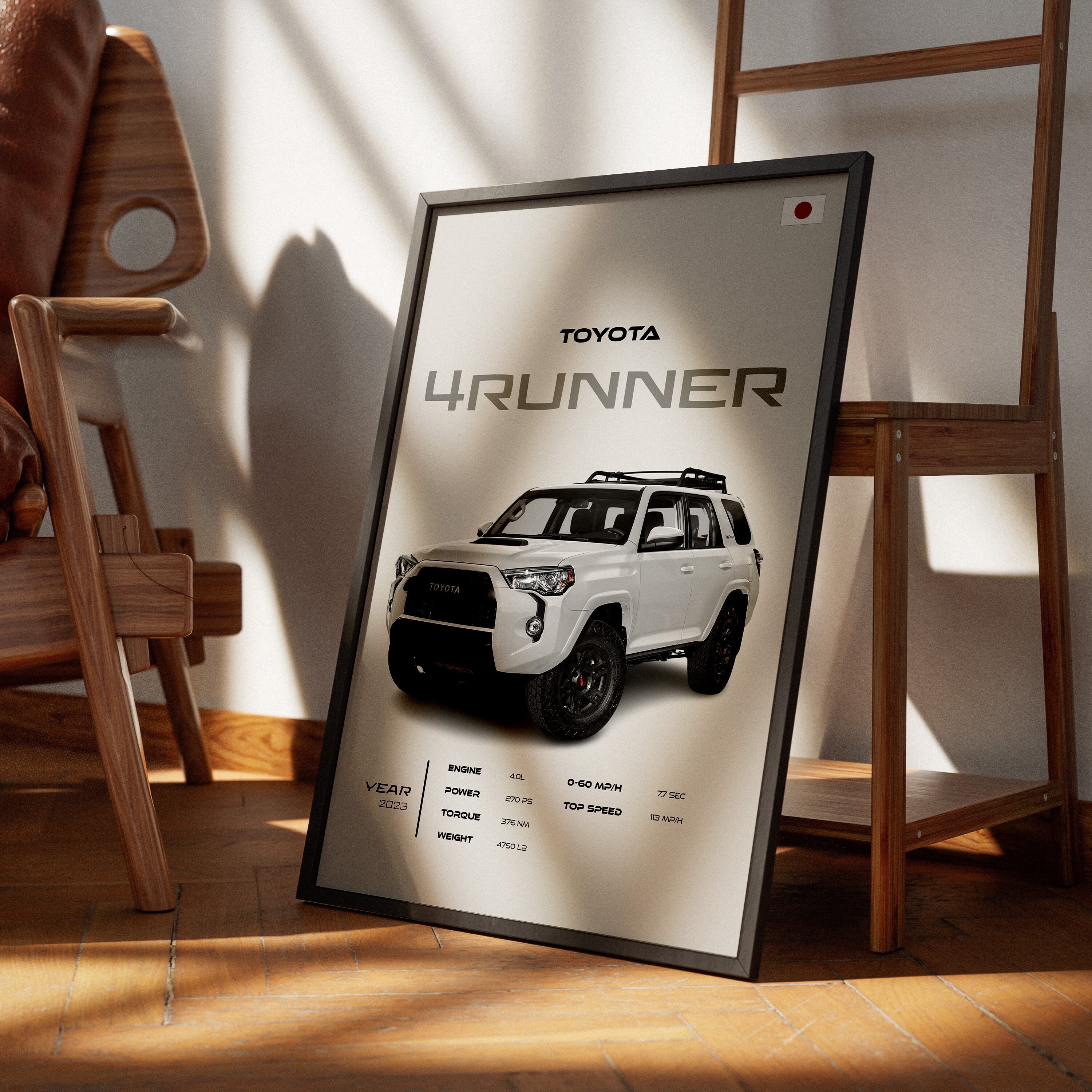 Toyota 4runner Poster, Modern SUV Wall Art, Automotive Enthusiast Wall ...