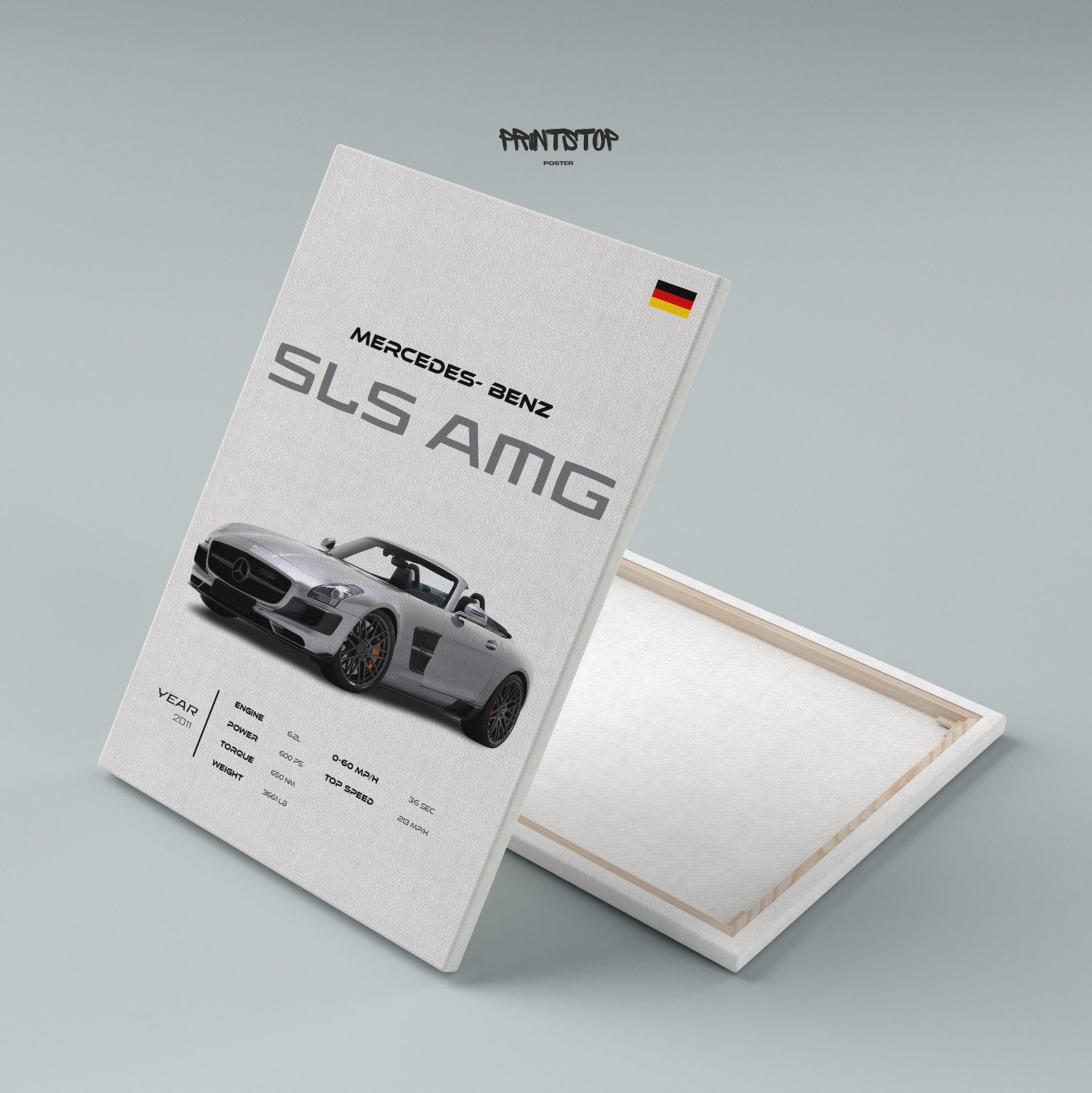 Mercedes Benz SLS AMG 2011 Poster: Luxury Car Wall Art - Etsy