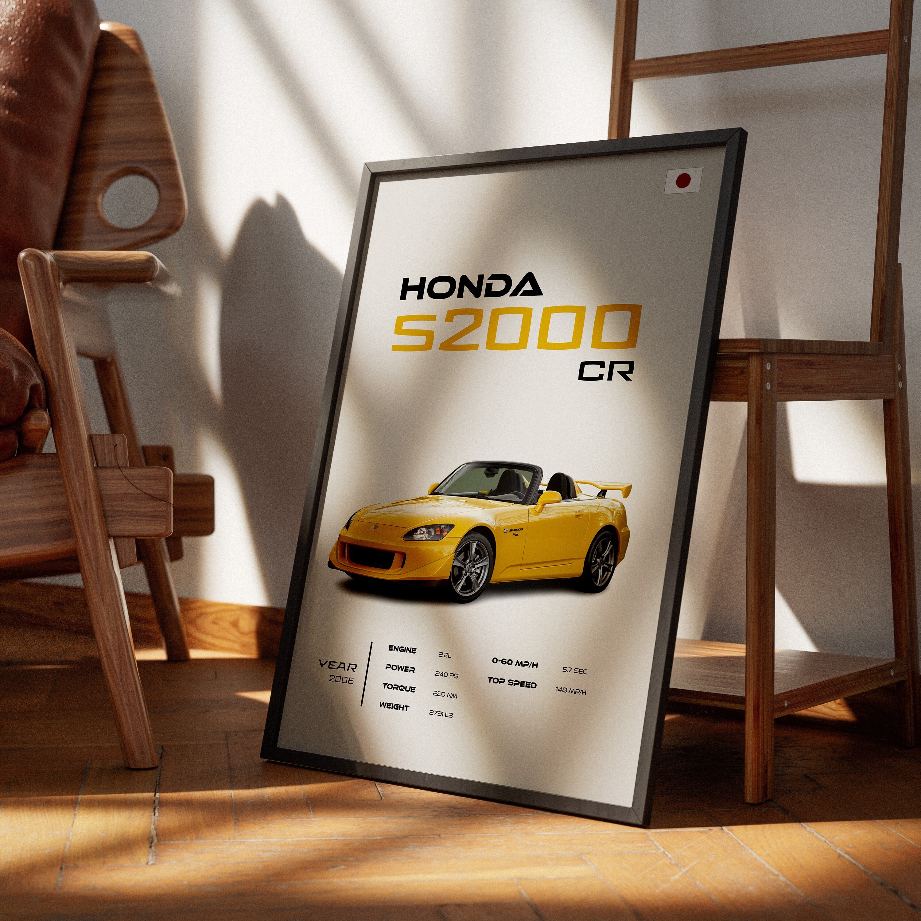 Honda S2000 CR Poster, Car Enthusiast Wall Art, Automotive Print, High ...