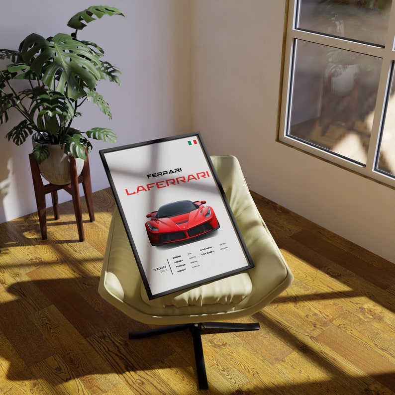 Ferrari Laferrari Poster: Luxury Supercar Wall Art - Etsy