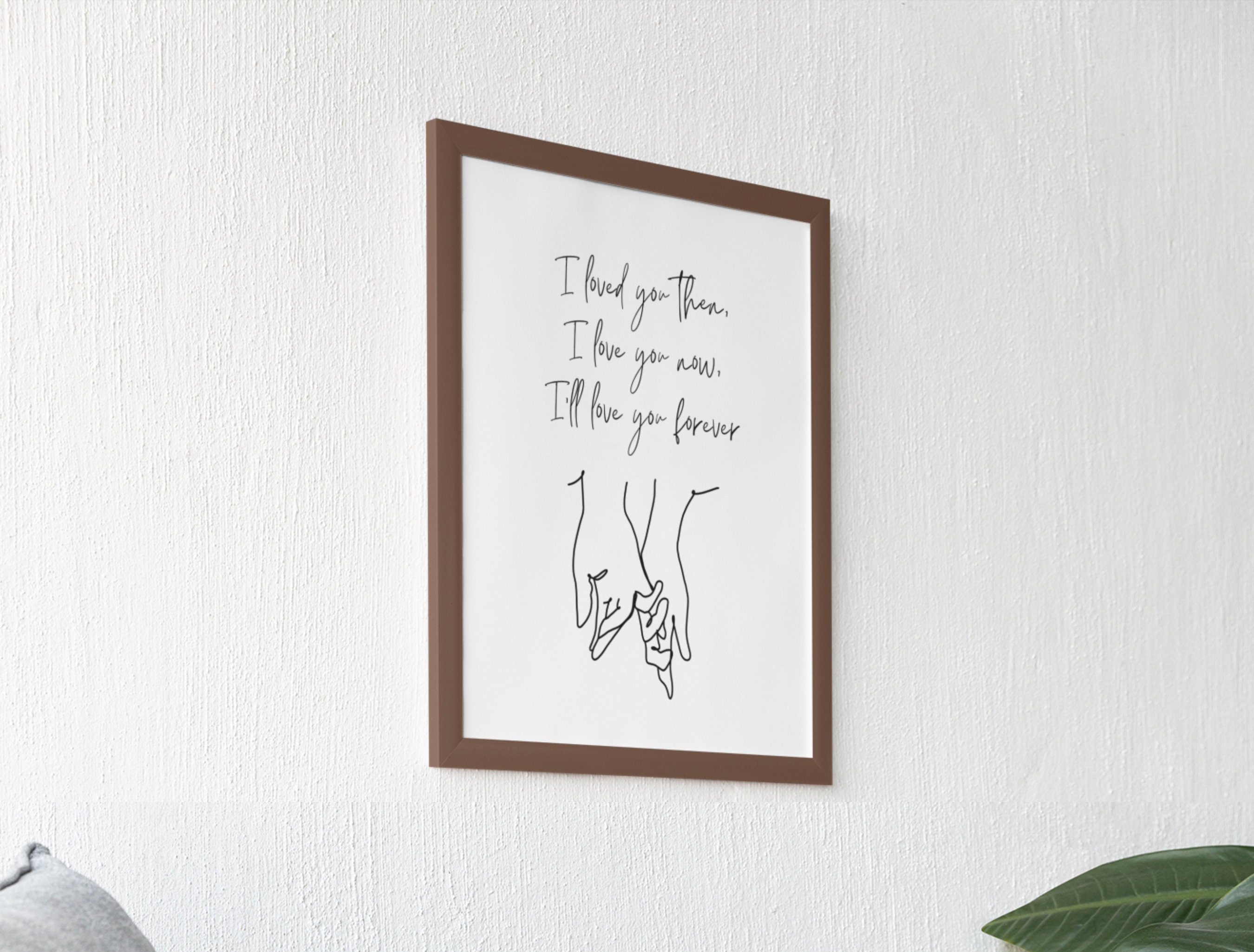 Minimalistic Love Poem Wall Art Decor - Etsy