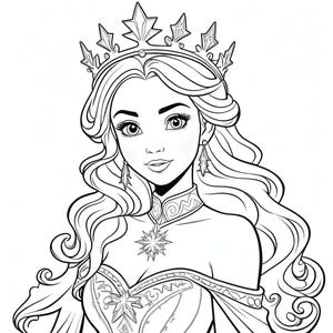 Ice Princess Coloring Book - Etsy