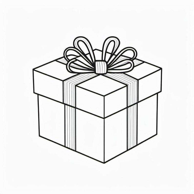 Christmas Bold and Easy Coloring Pages - Etsy