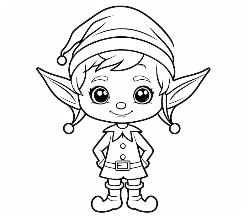 Christmas Bold and Easy Coloring Pages - Etsy