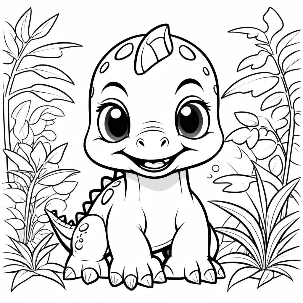 Dino Coloring - Etsy