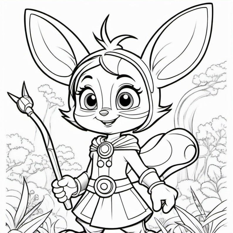 Cartoons Characters Coloring Pages - Etsy