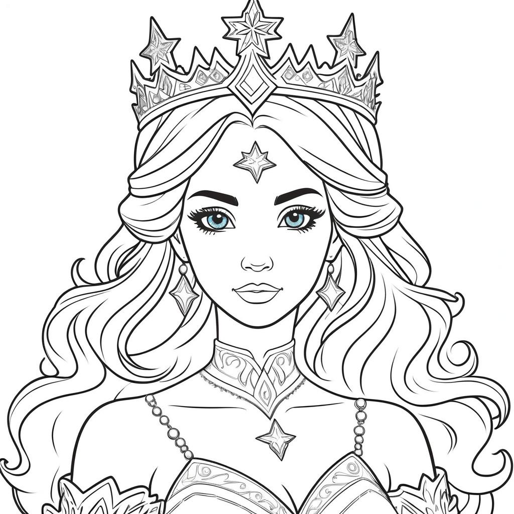 Ice Princess Coloring Book - Etsy