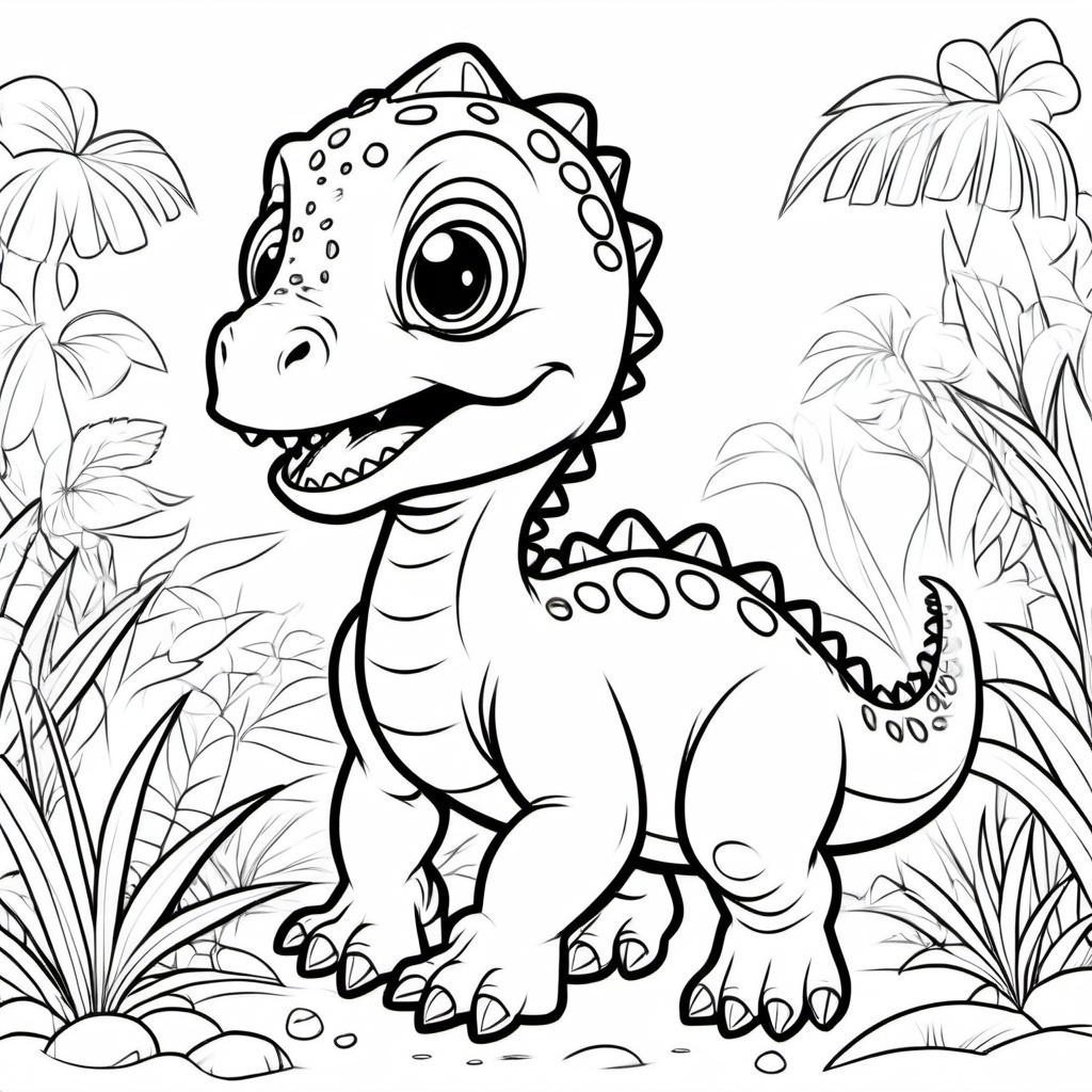 Dino Coloring - Etsy