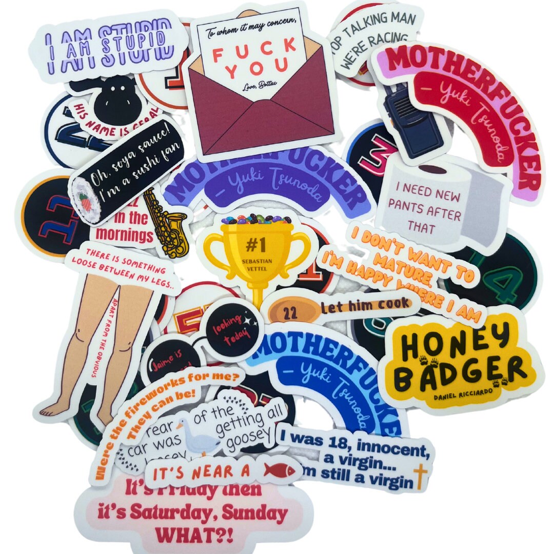 Motorsports Inspired Driver Quote and Track Outline Stickers - Etsy ...