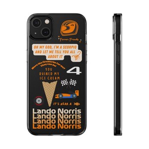 Lando Norris Formula One ( F1) Inspired Soft Clear Phone Case - Etsy UK