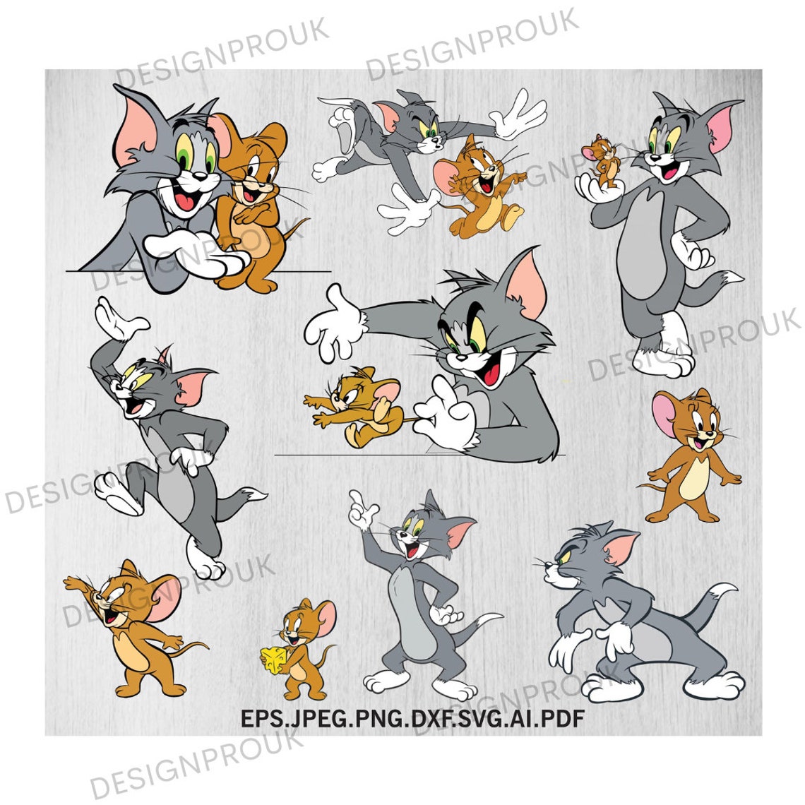 Tom and Jerry SVG Design, Tom and Jerry PNG, Tom and Jerry Jpg Design ...