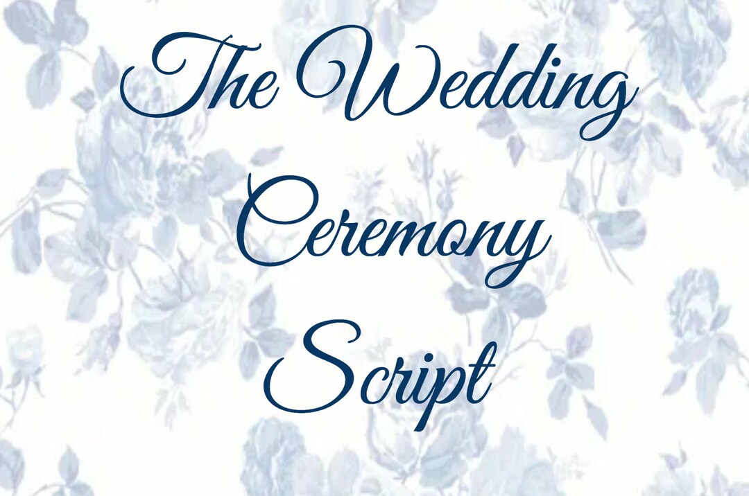 Wedding Ceremony Template/script - Etsy