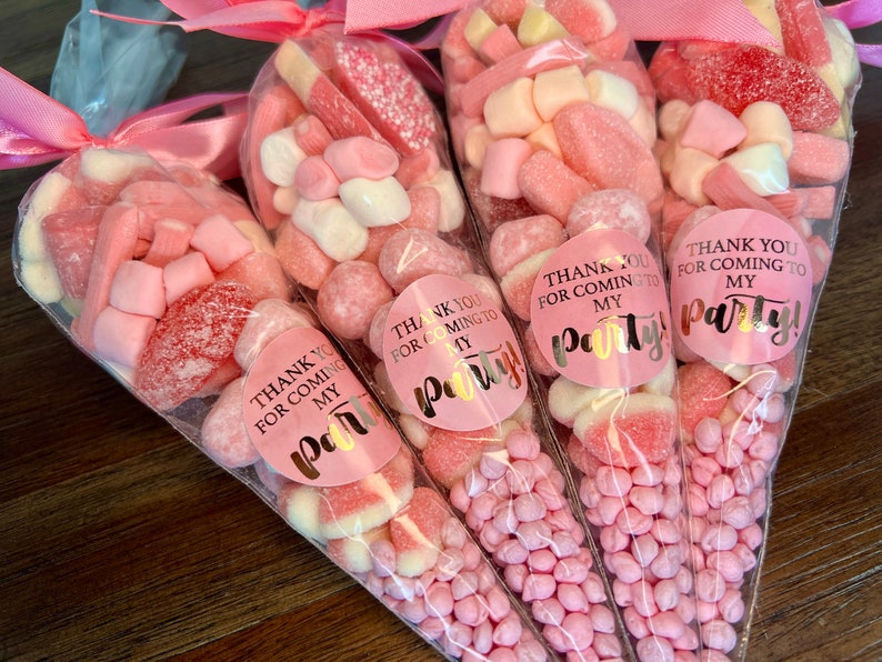 Birthday Party Favours, Sweet Cone Treats, Party Bag Fillers, Kids ...