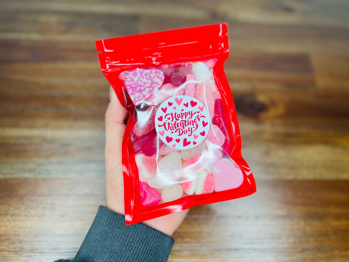Valentine's Day Sweet Pouch, Gift Bag for Sweet Treats, Treat Bag ...