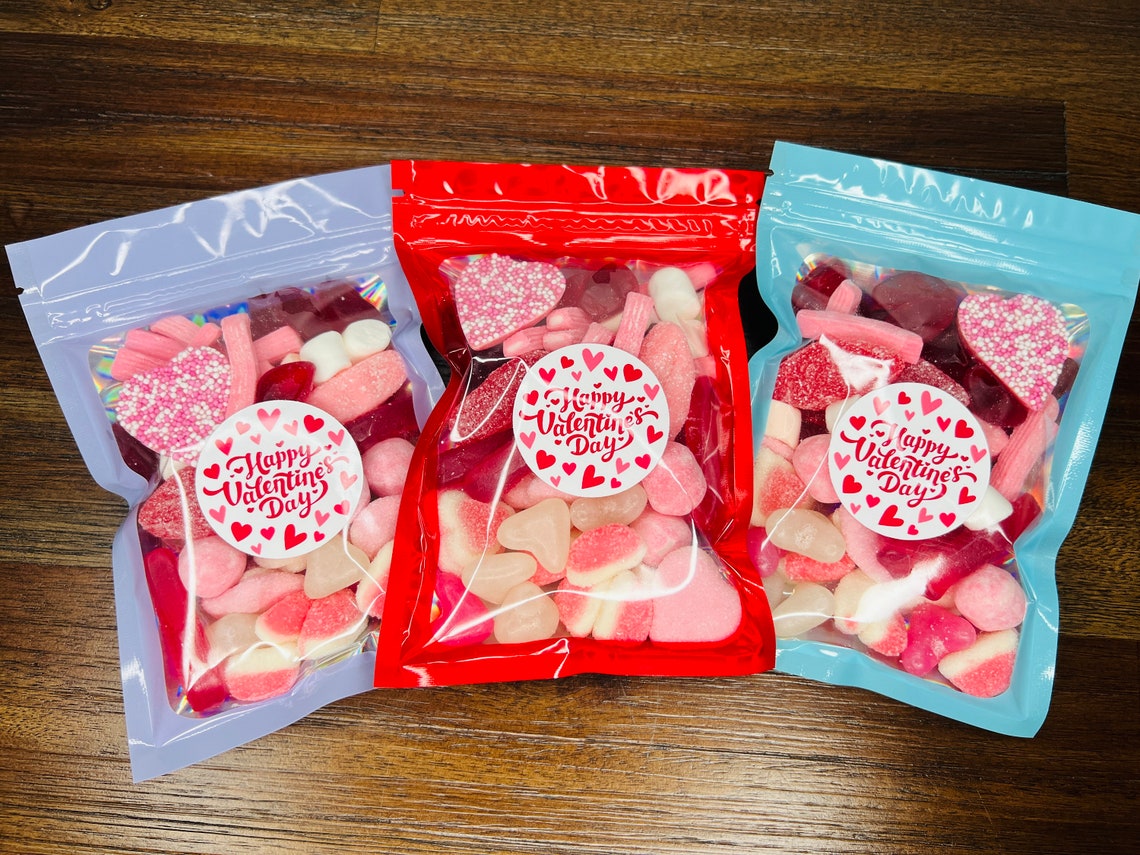 Valentine's Day Sweet Pouch, Gift Bag for Sweet Treats, Treat Bag ...