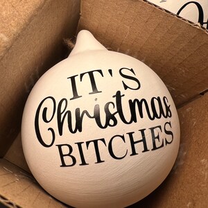 Rude Baubles | Funny Offensive Bauble | Swear Words | Secret Santa ...