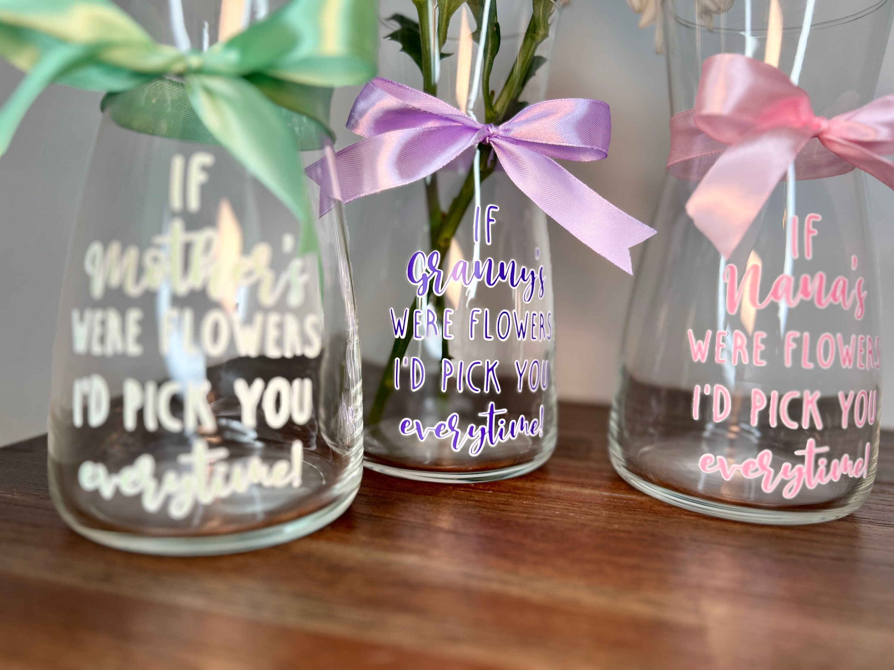 Personalized Mother's Day Vase, Floral Gift - Etsy