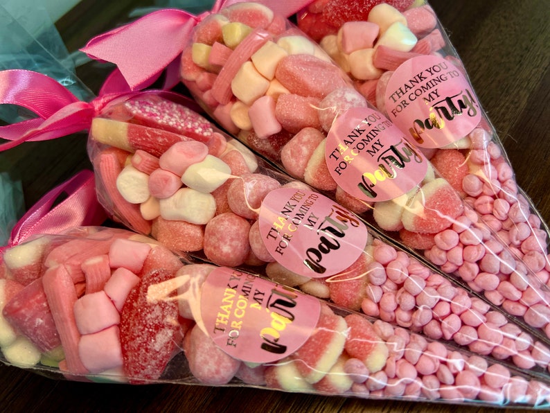 Birthday Party Favours, Sweet Cone Treats, Party Bag Fillers, Kids ...
