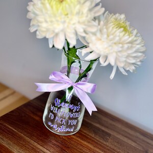 Personalized Mother's Day Vase, Floral Gift - Etsy