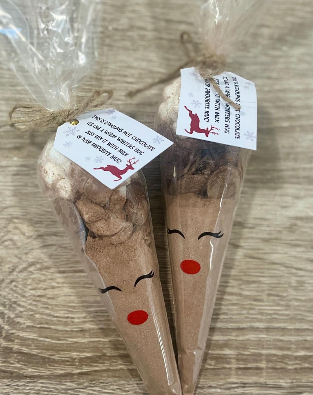 Reindeer Hot Chocolate Cone Stocking Filler Christmas Eve Box Hot ...