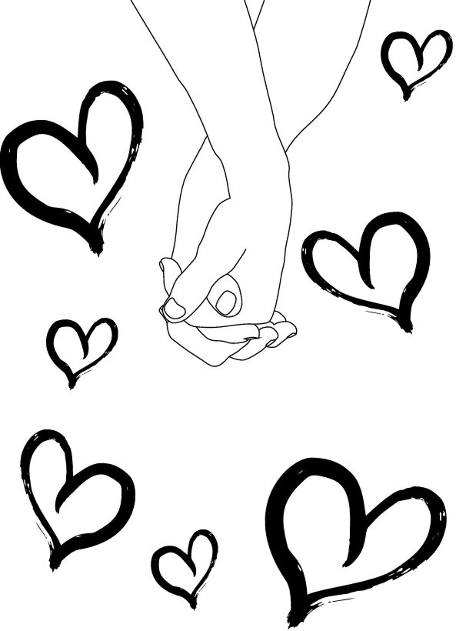 Valentines Day Digital Coloring Book Pages - Etsy