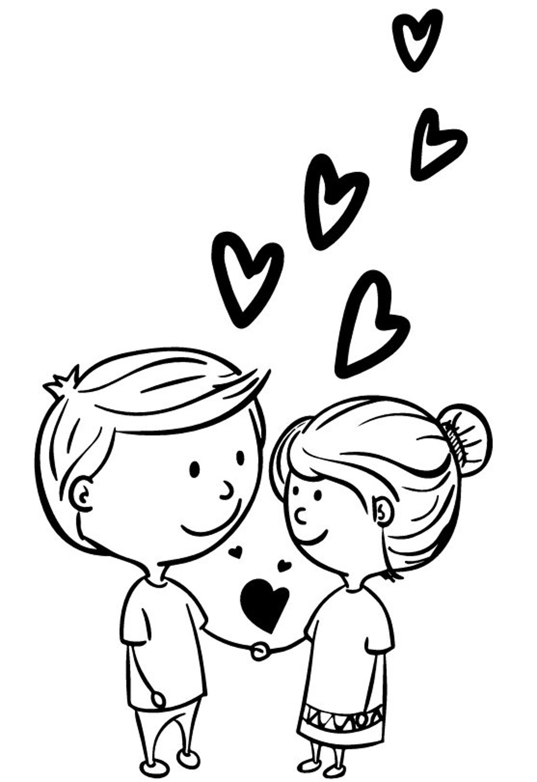 Valentines Day Digital Coloring Book Pages - Etsy