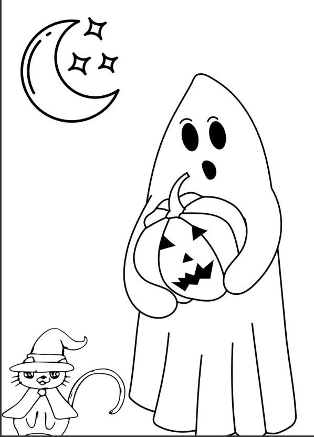 Halloween 1 Coloring Book Pages--digital Download - Etsy