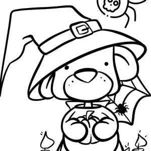 Halloween 1 Coloring Book Pages--digital Download - Etsy