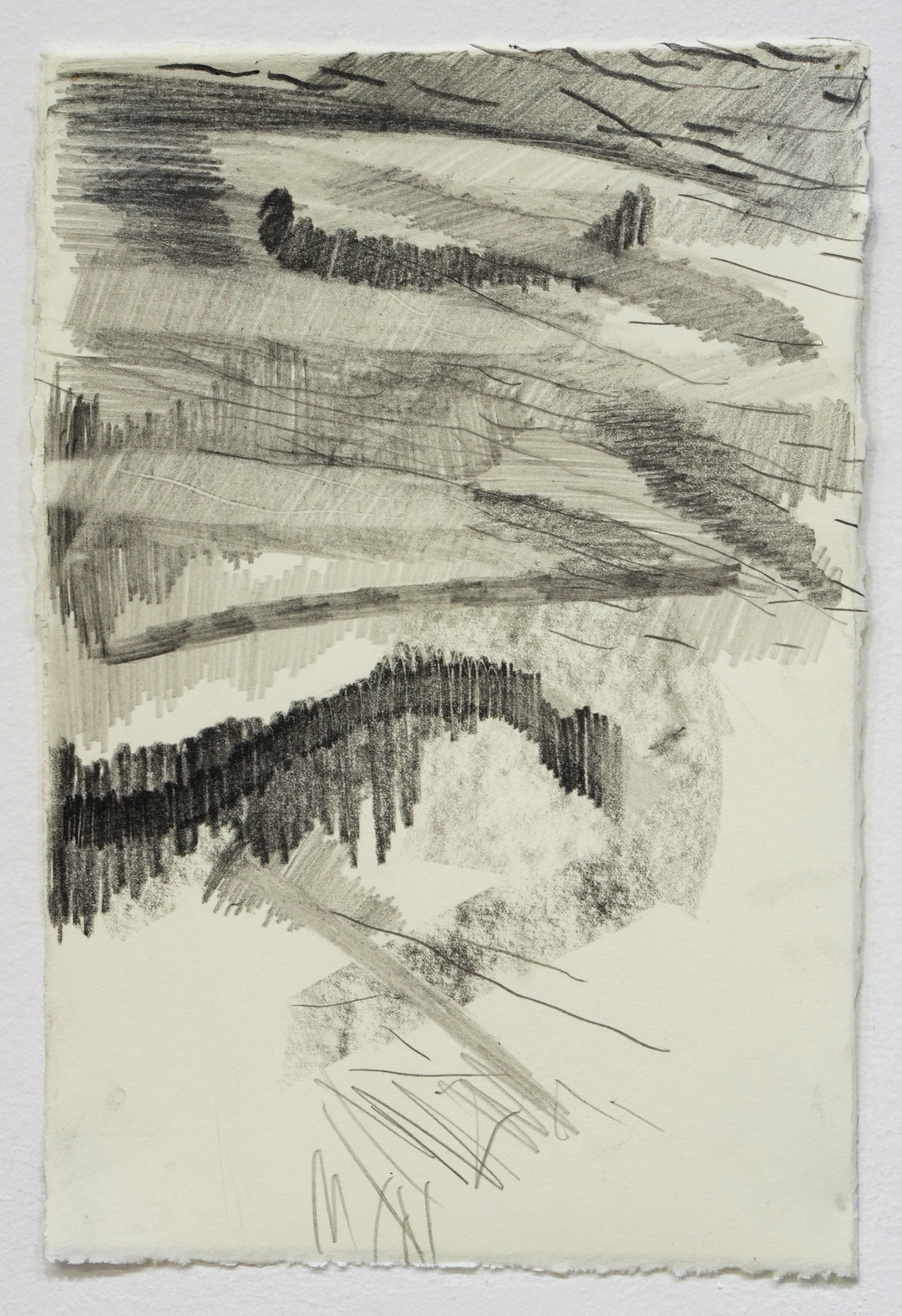 Contemporary Abstract Art, Graphite Pencil Drawing on Acid-free Paper ...