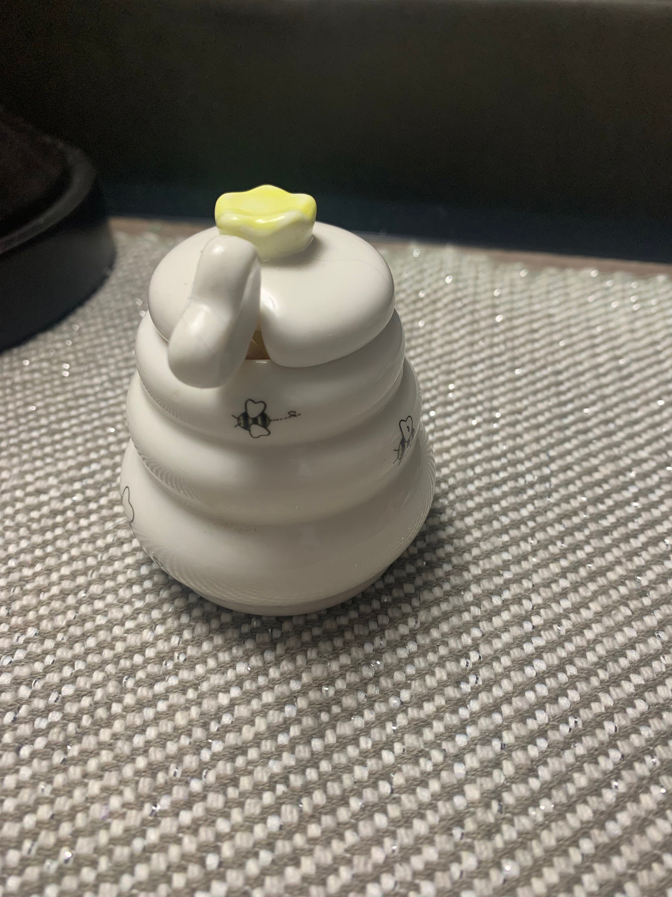 Vintage Honey Bee Hive Shaped Honey Pot With Heart-shaped Wood - Etsy