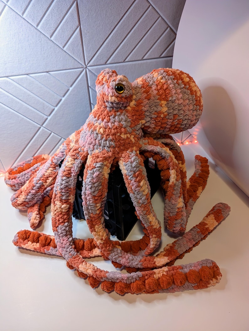 Giant Octopus Plushie - Made to Order Available! - Approx. 32" Plush ...