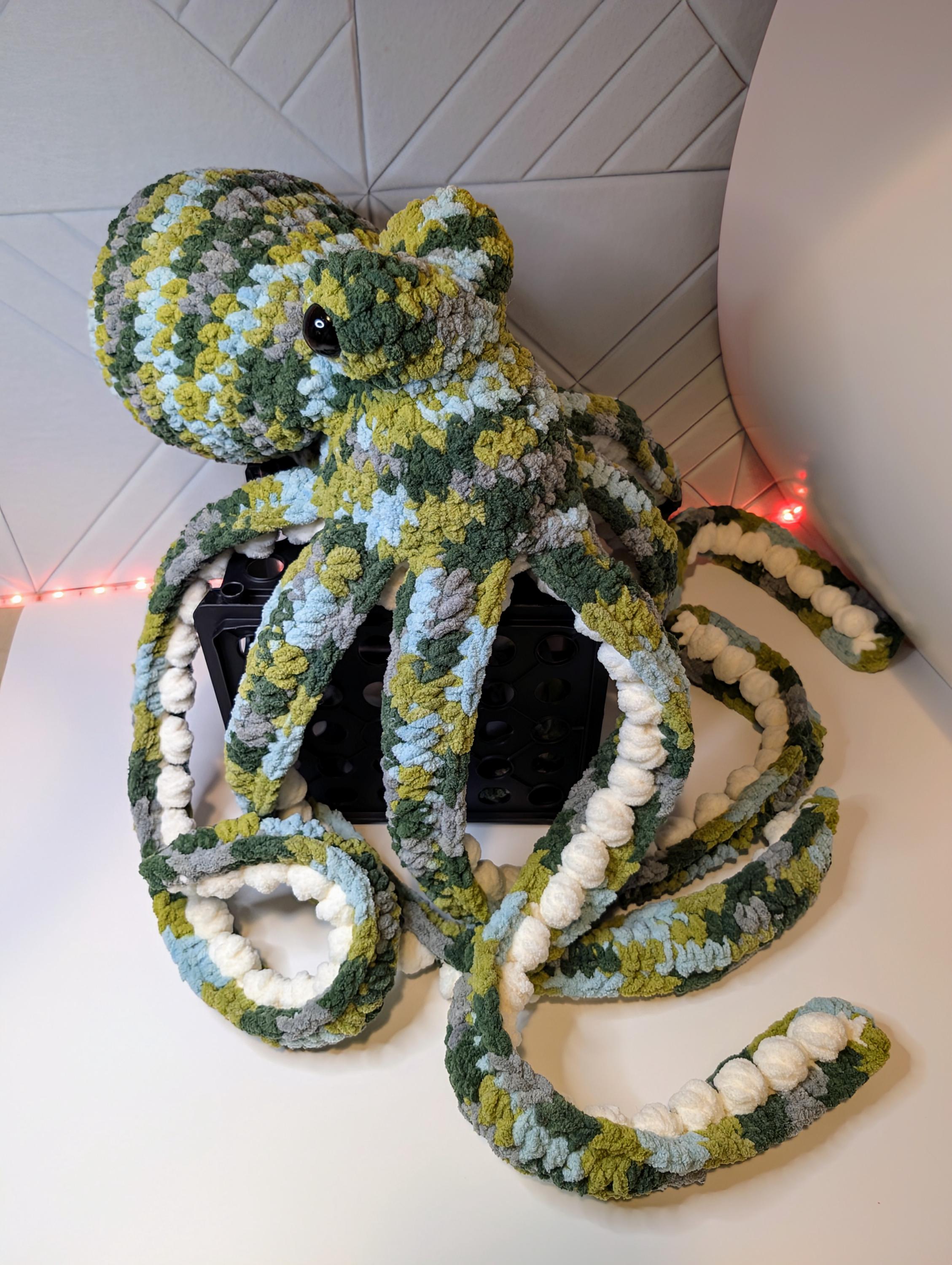 Giant Octopus Plushie - Made to Order Available! - Approx. 32" Plush ...