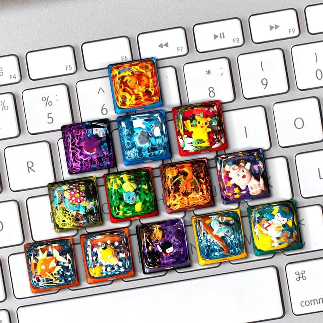 Pokemon Artisan Keycaps, Resin Keycap in Transparent Model, Weepinbell ...