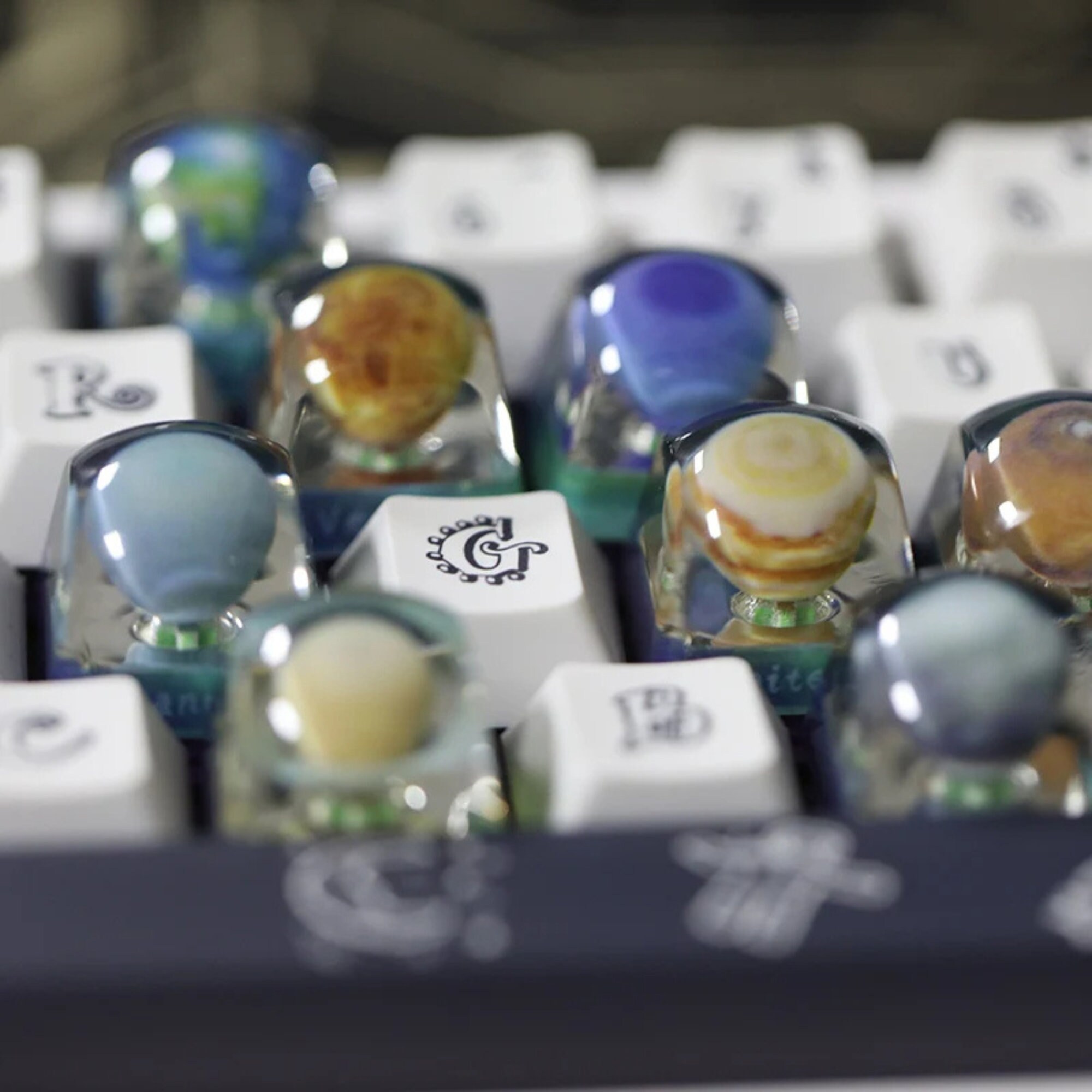Solar System Esc Keycap Handcrafted 3d Resin Moon & Planets Design ...
