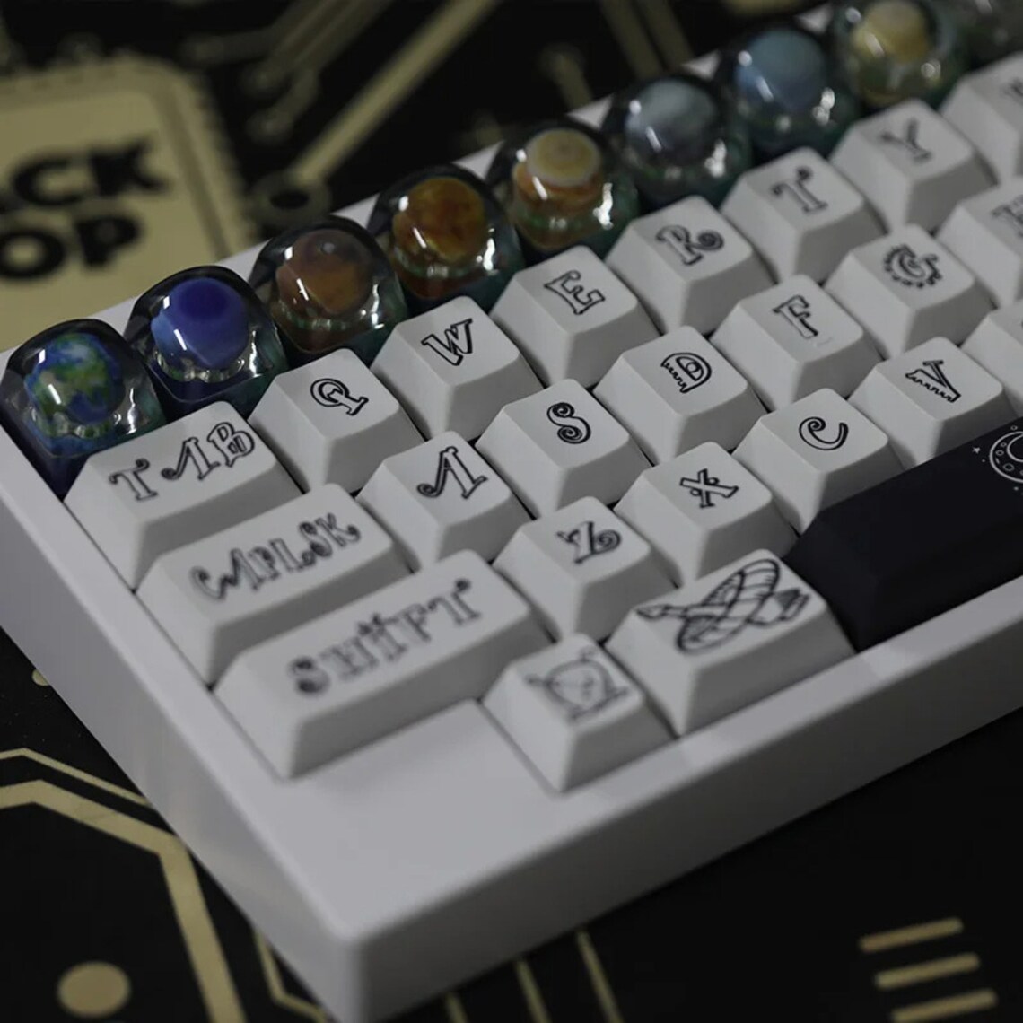 Solar System Esc Keycap Handcrafted 3d Resin Moon & Planets Design ...