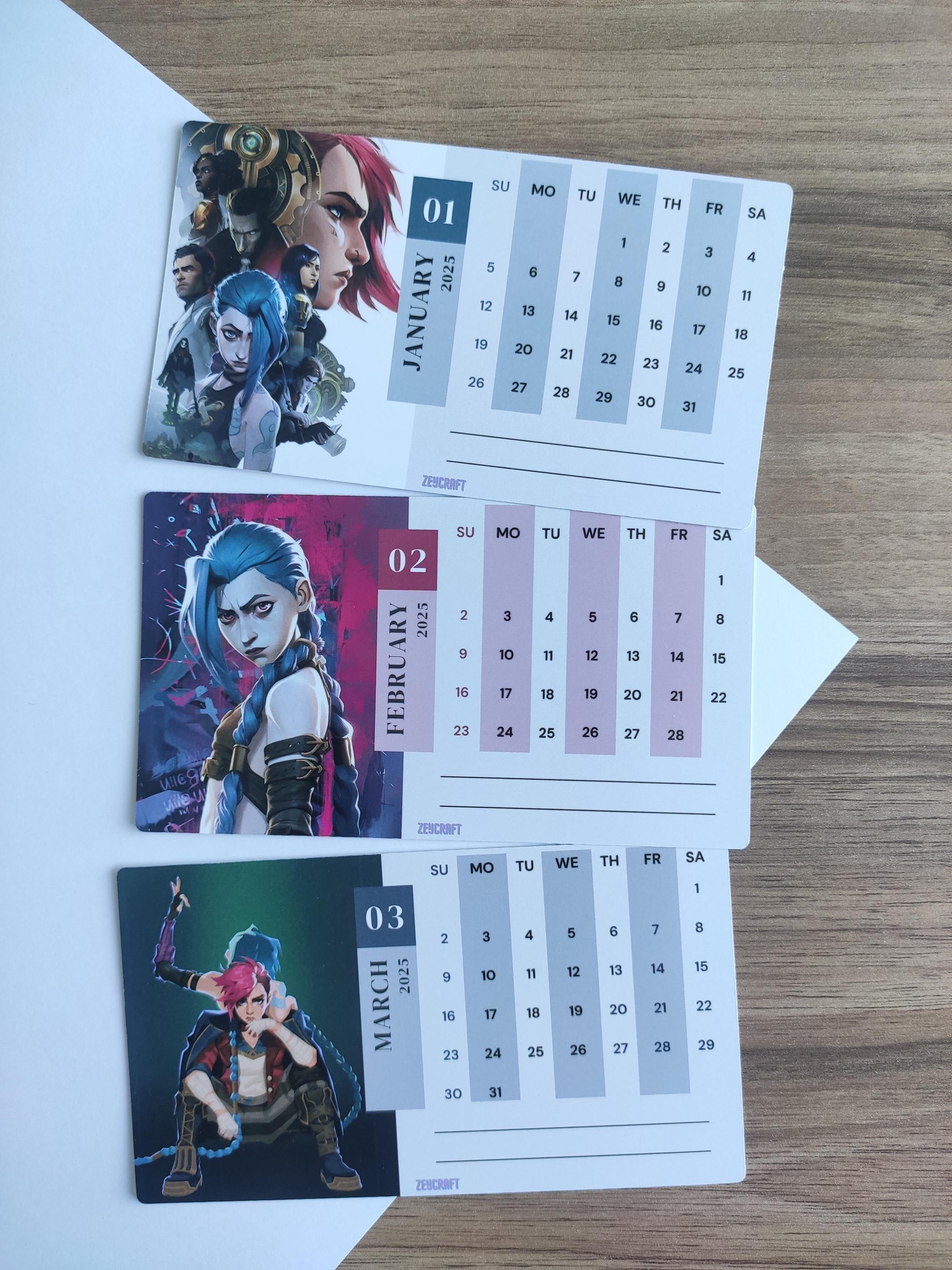 Arcane 2025 Calendar Sticker - Etsy
