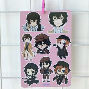 Osamu Dazai/bungou Stray Dogs Sticker Set - Etsy