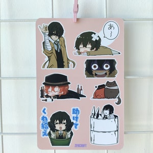 Osamu Dazai/bungou Stray Dogs Sticker Set - Etsy