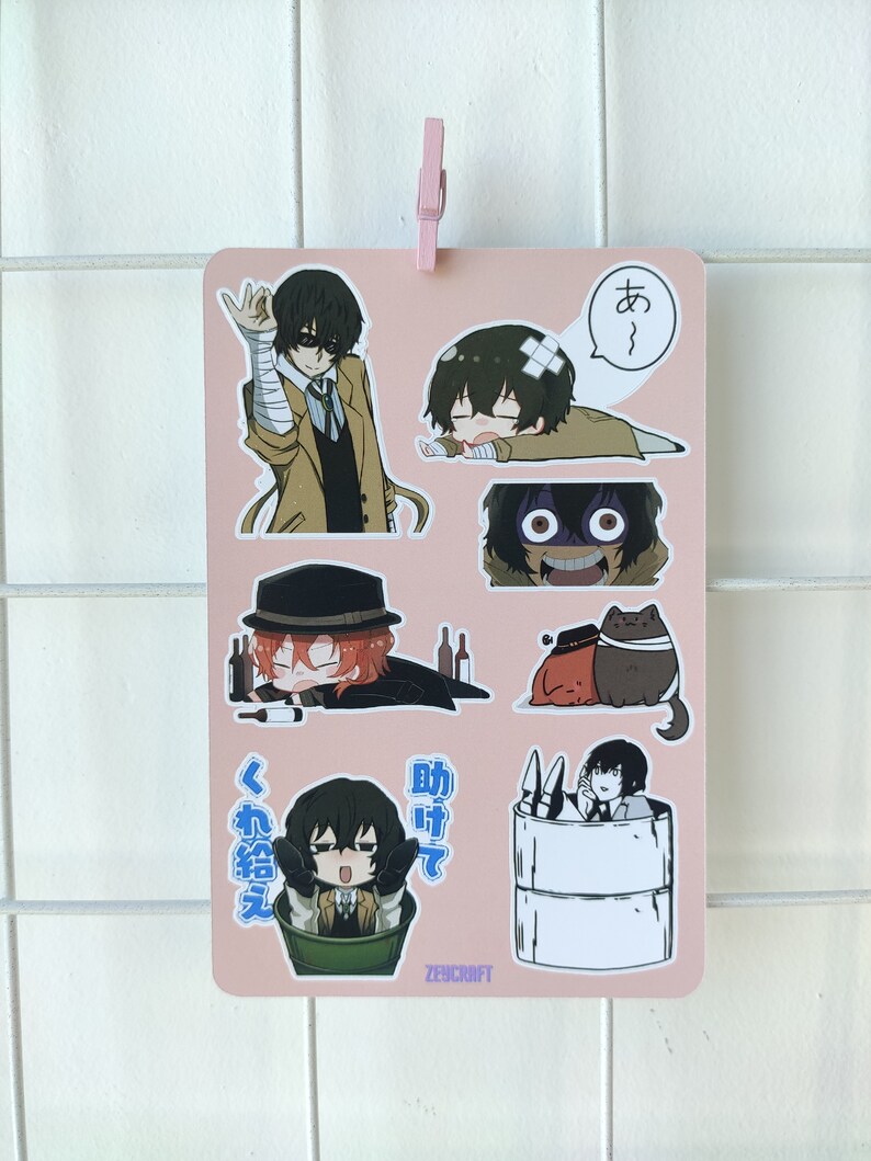 Osamu Dazai/bungou Stray Dogs Sticker Set - Etsy