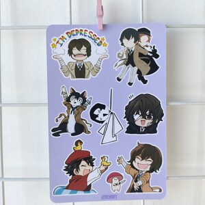 Osamu Dazai/bungou Stray Dogs Sticker Set - Etsy