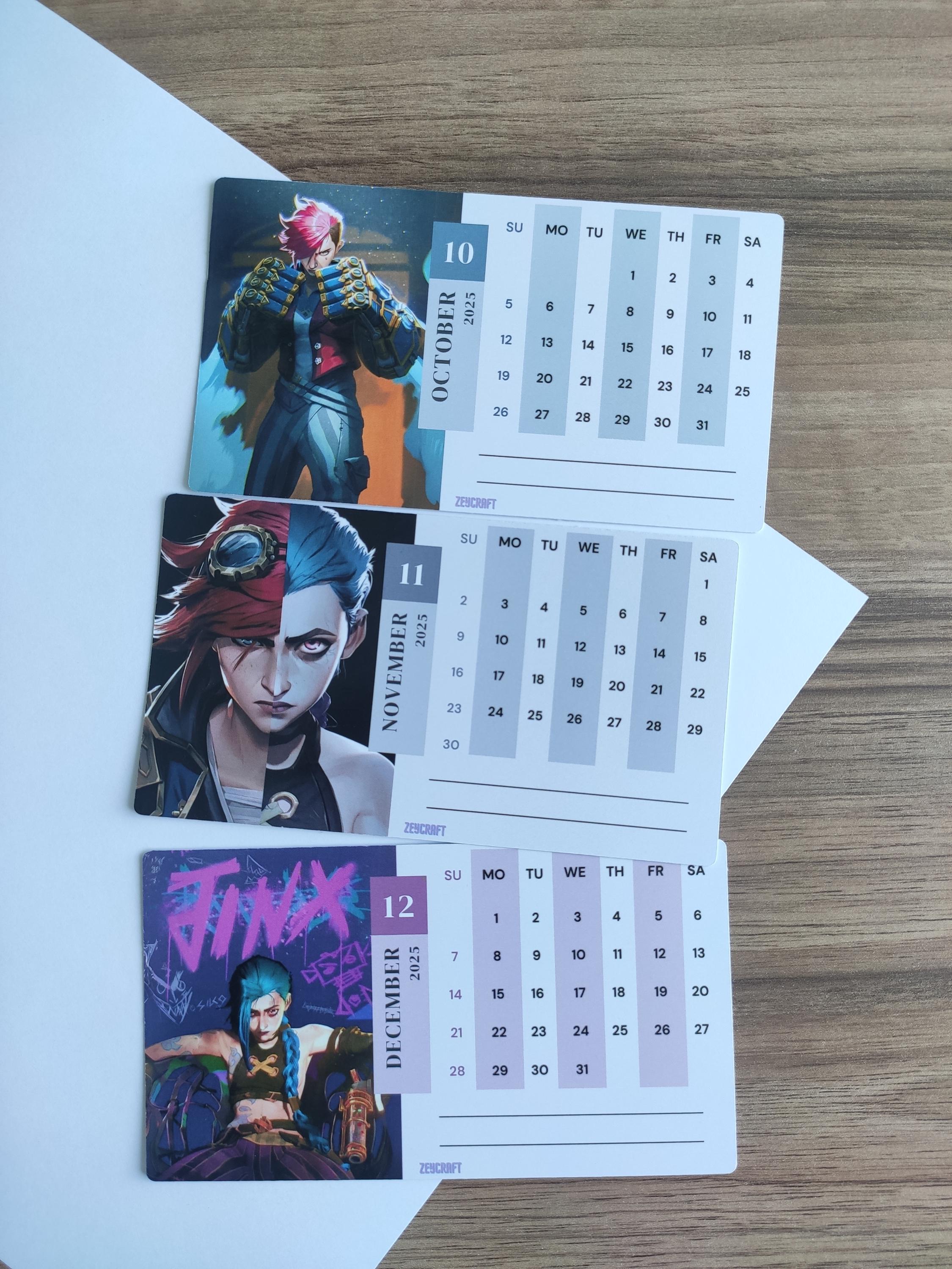 Arcane 2025 Calendar Sticker - Etsy