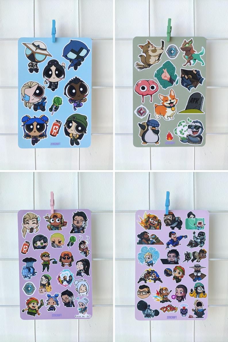 Valorant Sticker Set - Etsy