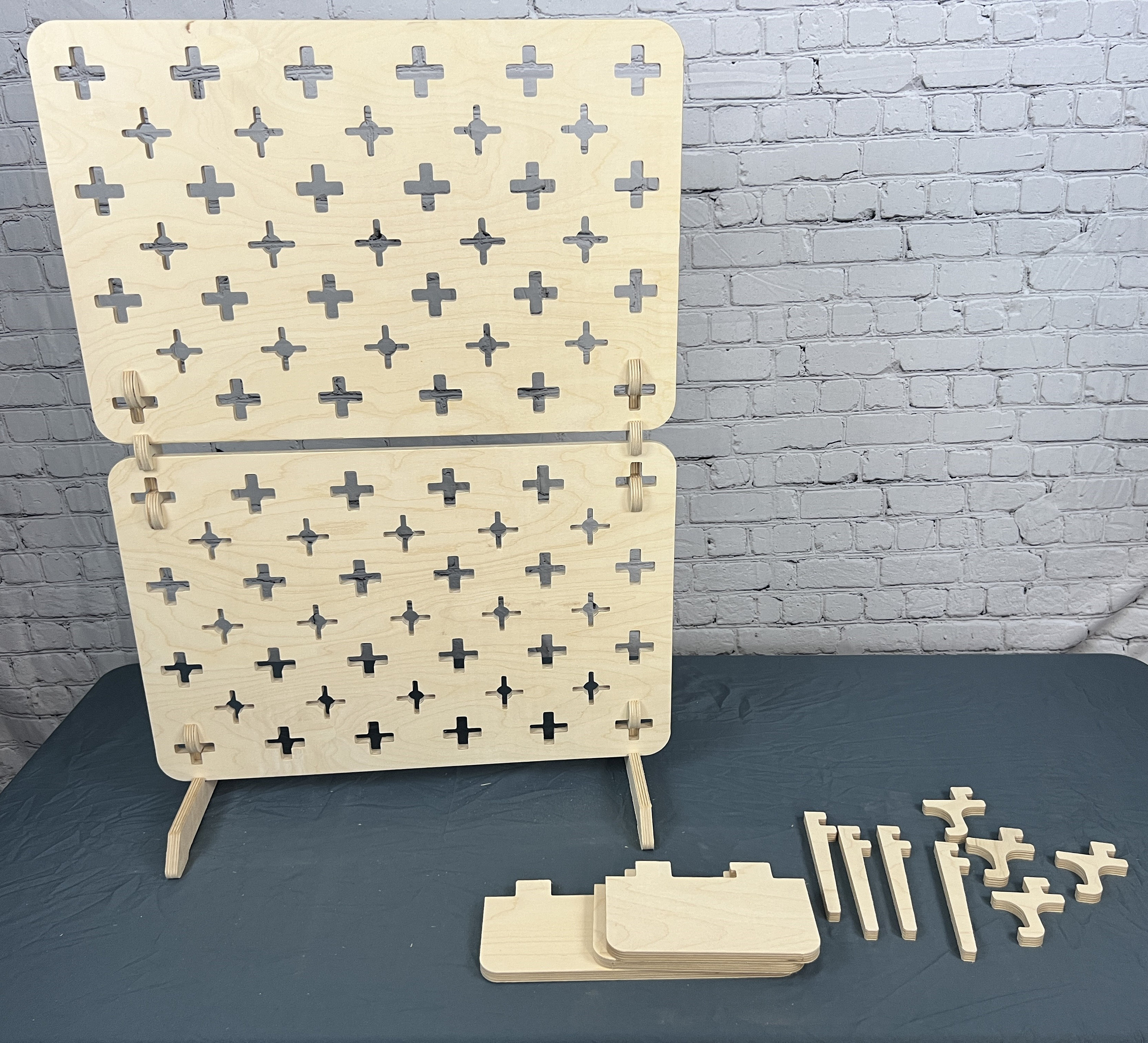 Peggy HD: Unique Innovative Unfinished Wood Pegboard With Cross-lock ...