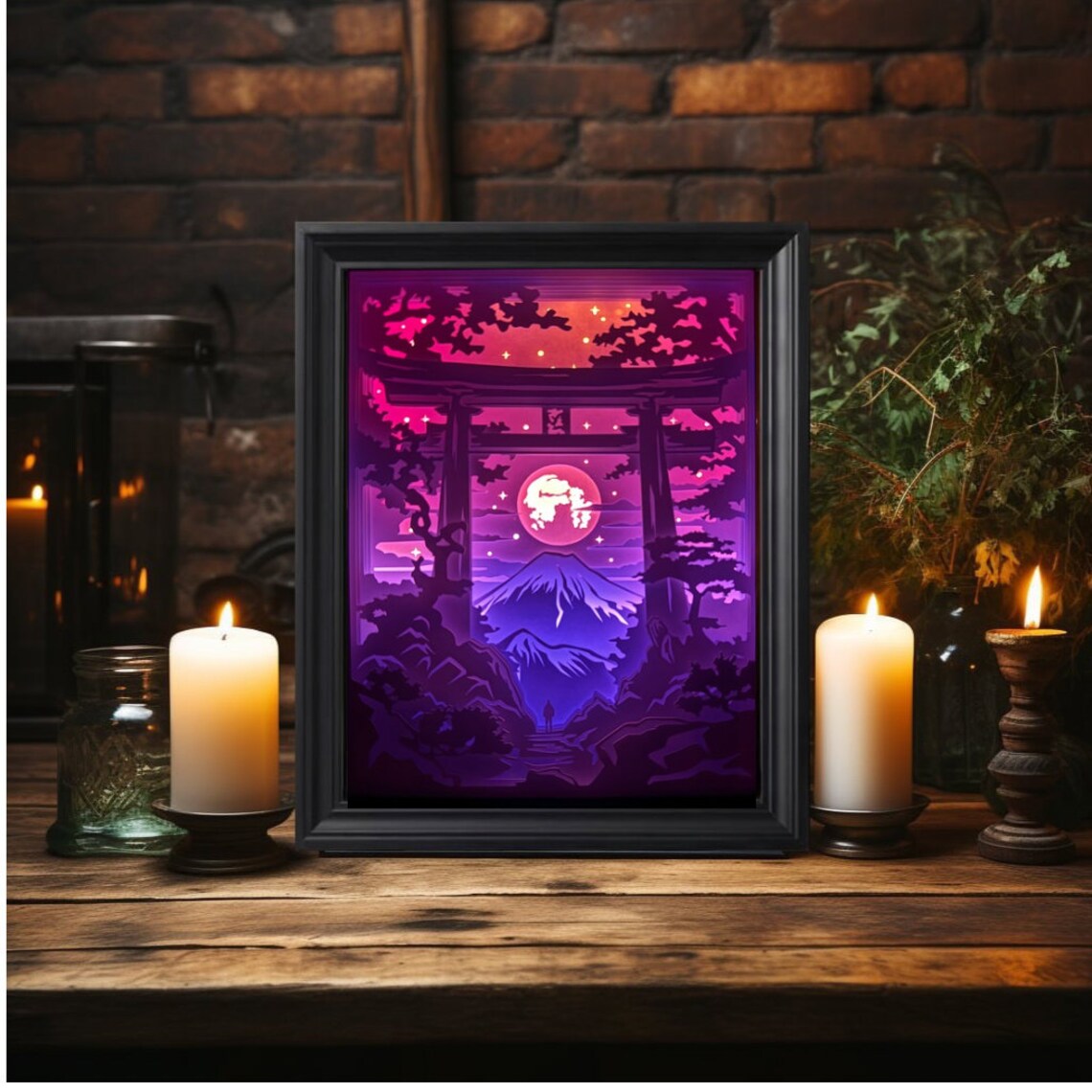 Japanese Tori Lightbox, Japan, Gift Idea, Christmas Decoration ...