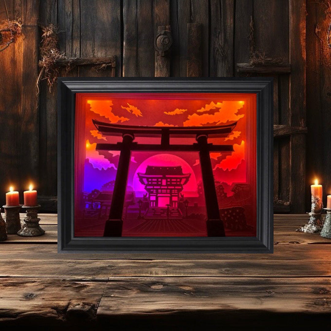 Japanese Tori Lightbox, Japan, Gift Idea, Christmas Decoration ...