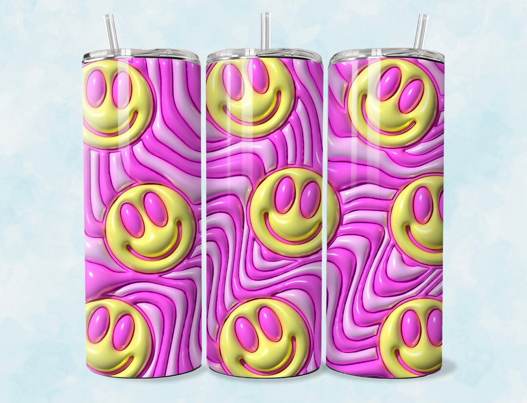 Retro Squiggly Smile Faces Neon Trendy Emo Bright Cute Funny Girly ...