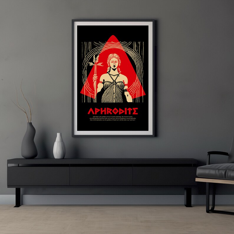 Aphrodite, Decorative Poster, Mythological Greek Gods, Printable Sheets ...